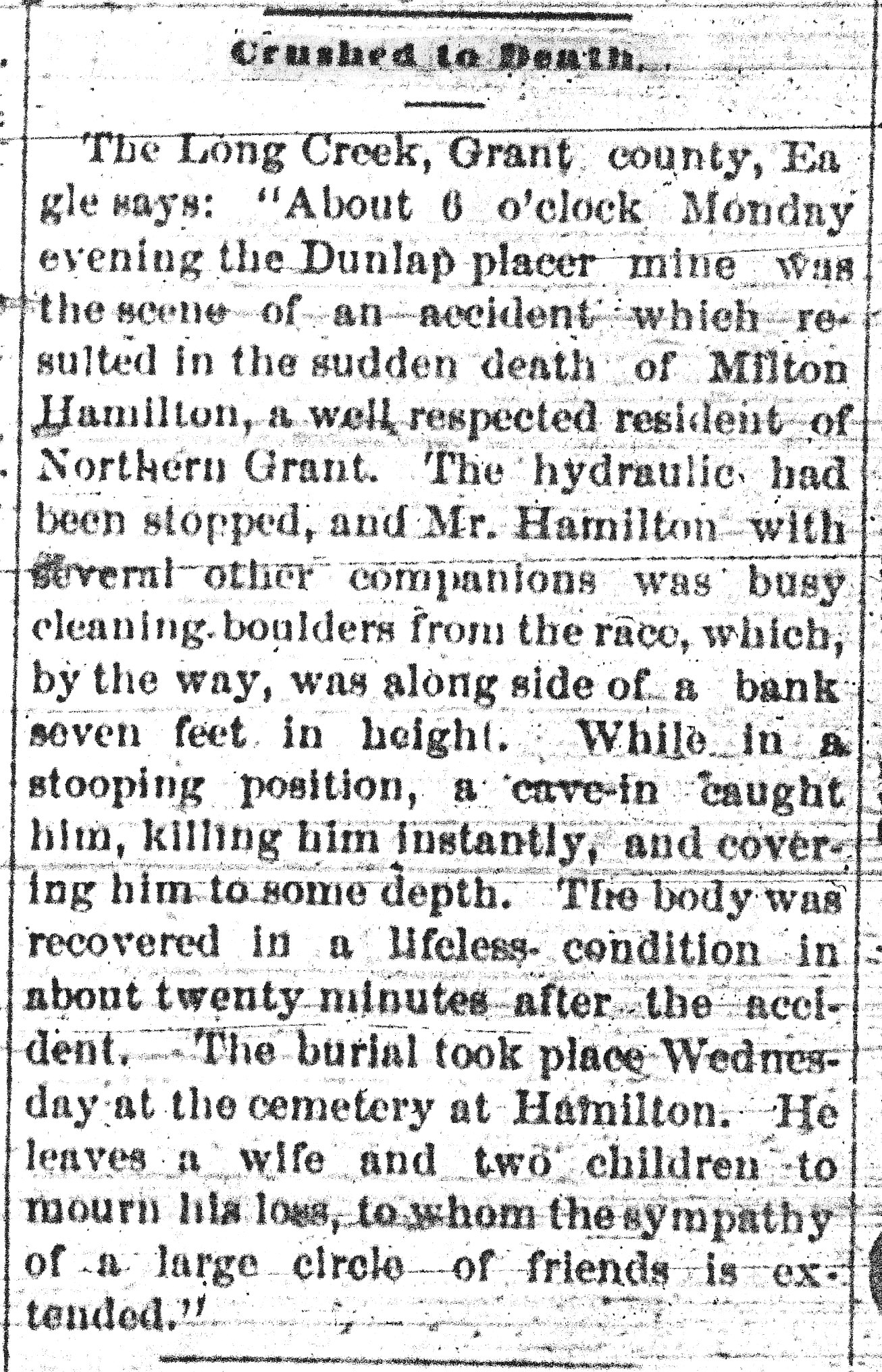 John Milton Hamilton – A Rough, Western Life | Robbins Roots