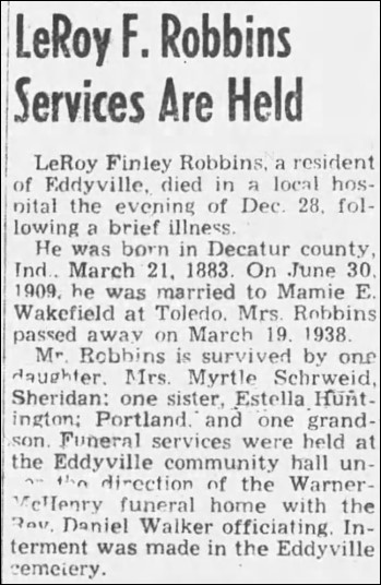 An Eddyville (Oregon) Family | Robbins Roots