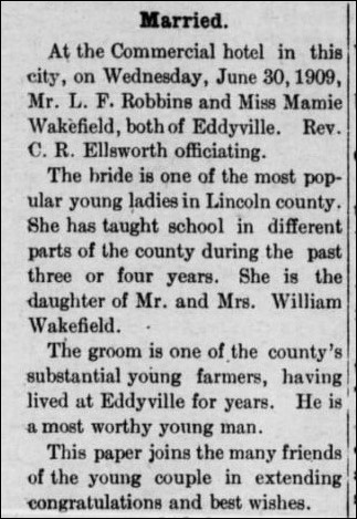 An Eddyville (Oregon) Family | Robbins Roots
